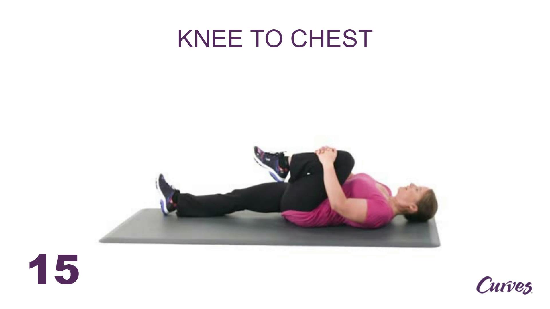 STRETCHING: KNEE TO CHEST (LEFT) | Stretching | Fitness Education ...