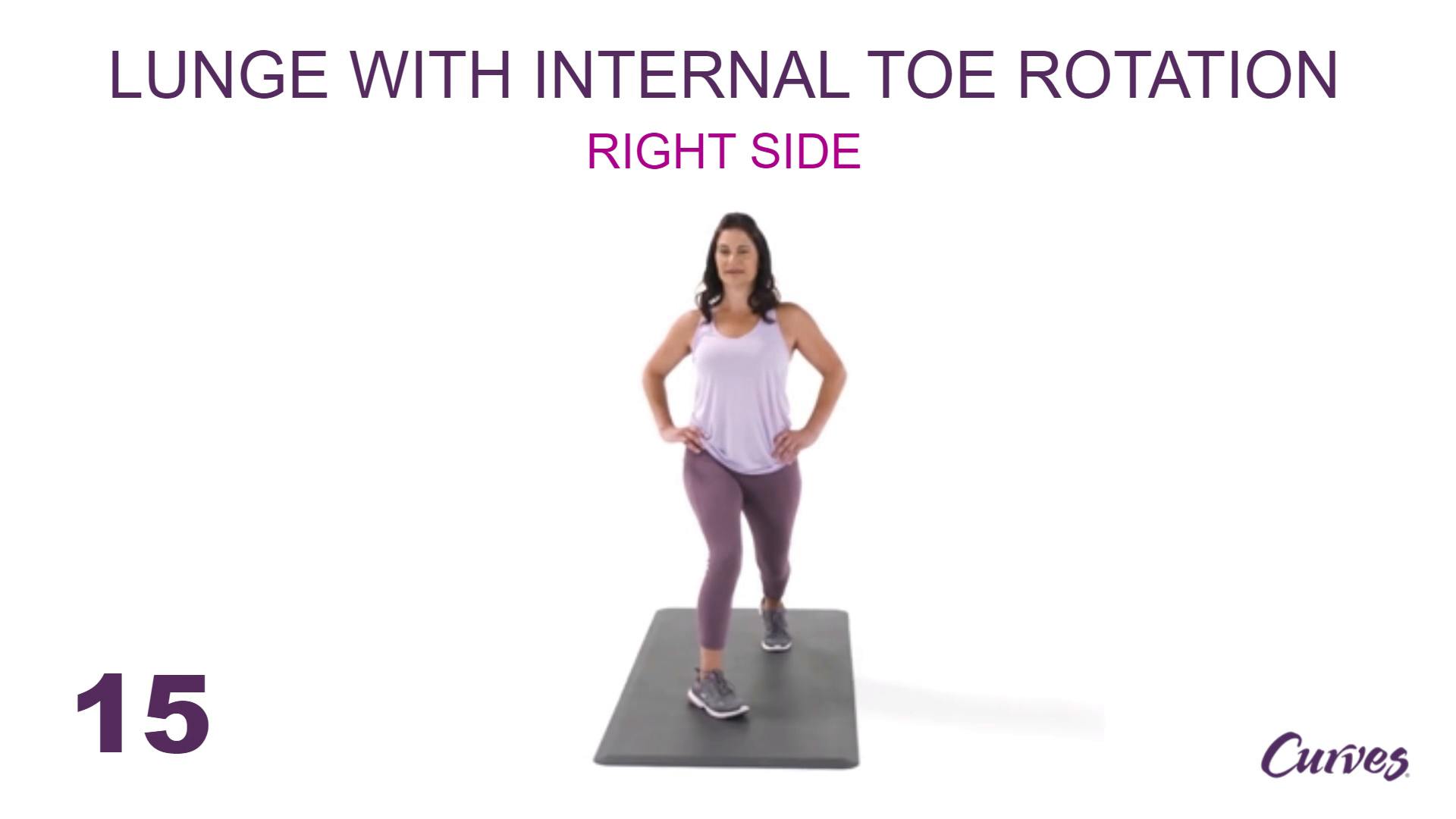 PELVIC: LUNGE WITH INTERNAL TOE ROTATION - RIGHT | PELVIC FLOOR ...
