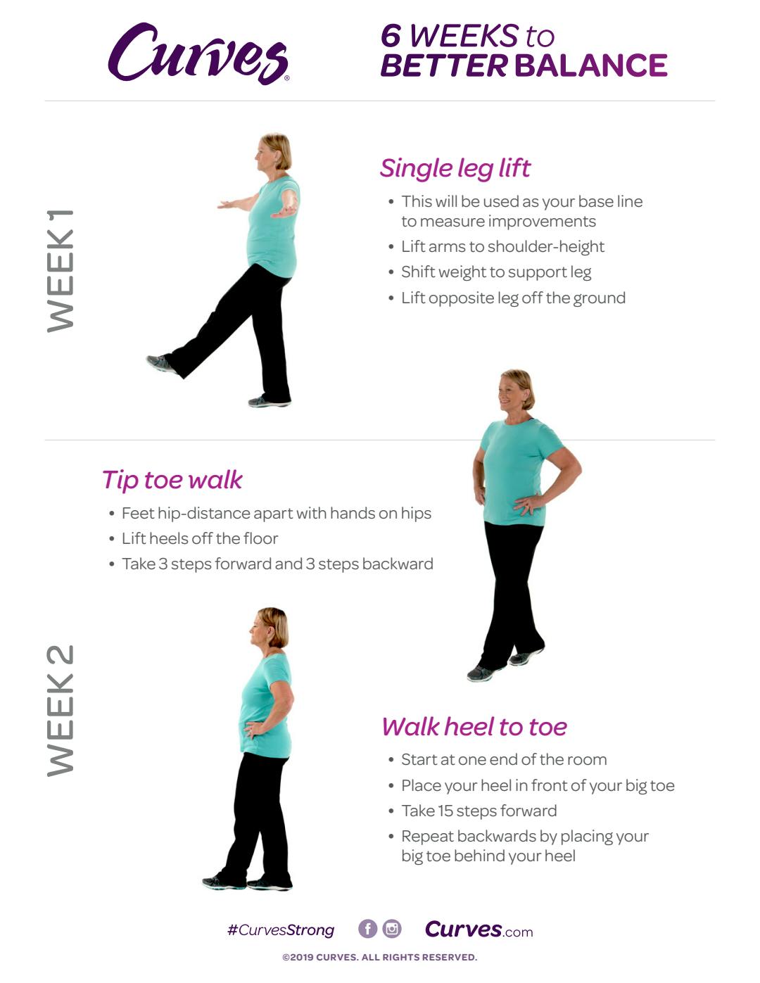 BALANCE: Exercise Descriptions | MyCurves On Demand